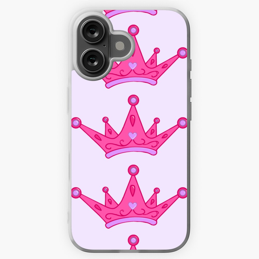"Y2K Hot Pink Princess Tiara (purple)" Sticker for Sale by ooma | Redbubble