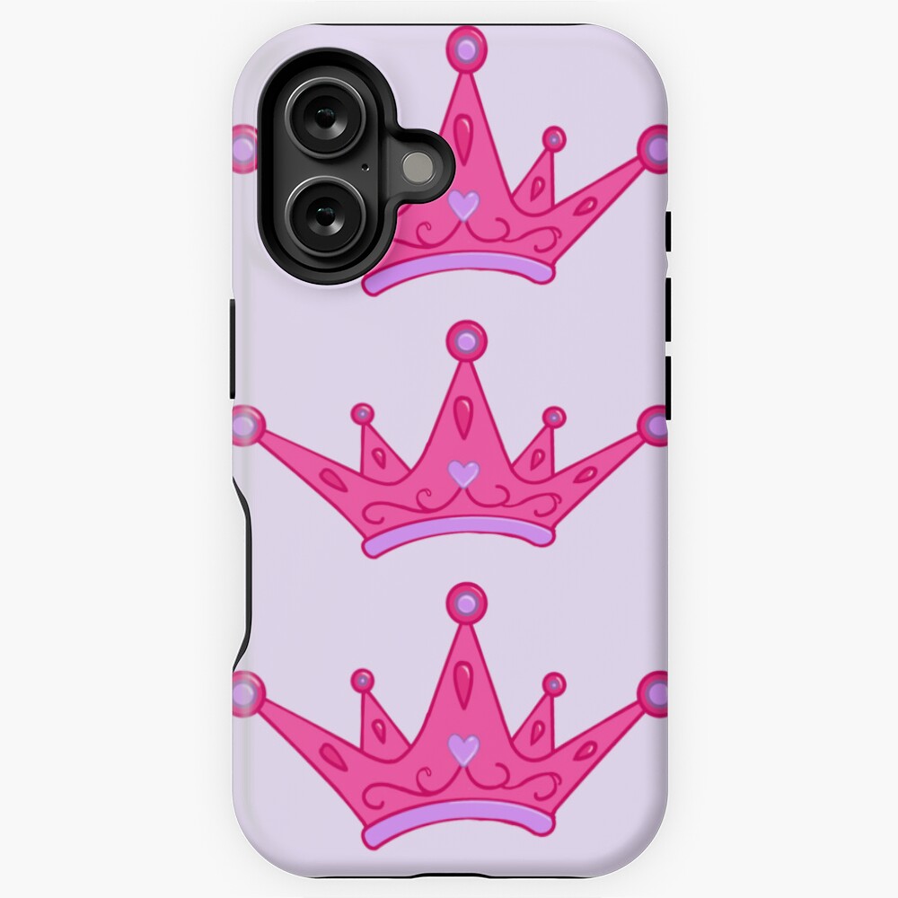 "Y2K Hot Pink Princess Tiara (purple)" Sticker for Sale by ooma | Redbubble