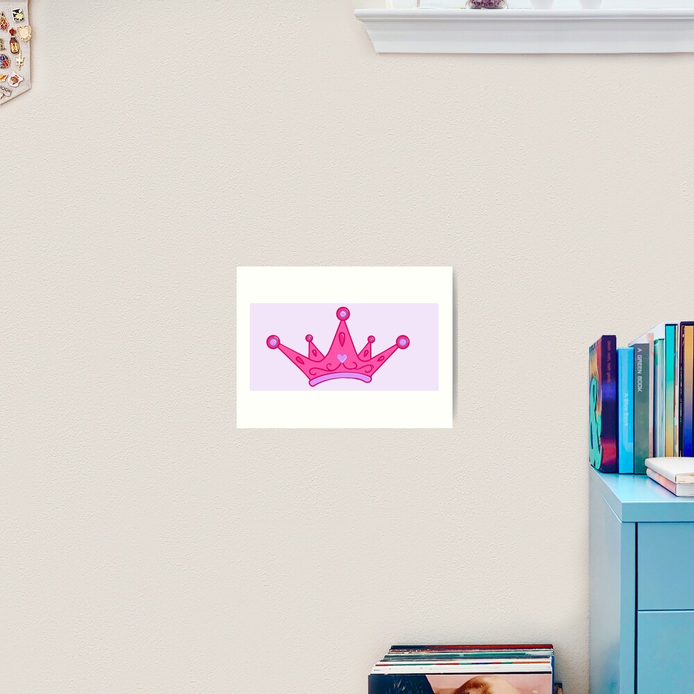 "Y2K Hot Pink Princess Tiara (purple)" Sticker for Sale by ooma | Redbubble