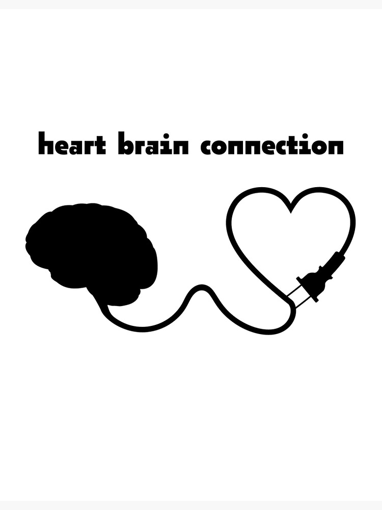 "heart brain connection" Poster for Sale by Hi-bastore | Redbubble