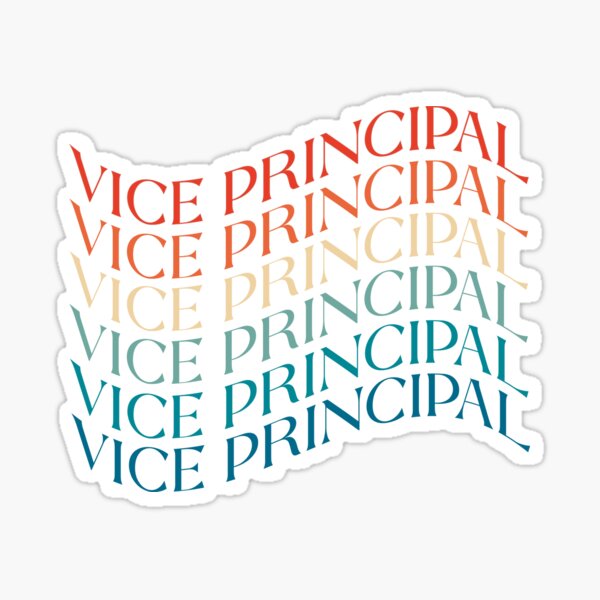 "Vice Principal | #viceprincipal" Sticker for Sale by cutetype | Redbubble