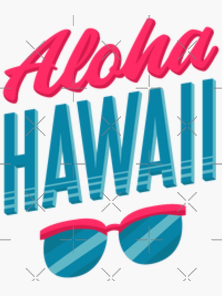 " Aloha Hawaii Sunset Destin Florida" Sticker for Sale by Nourlogo ...