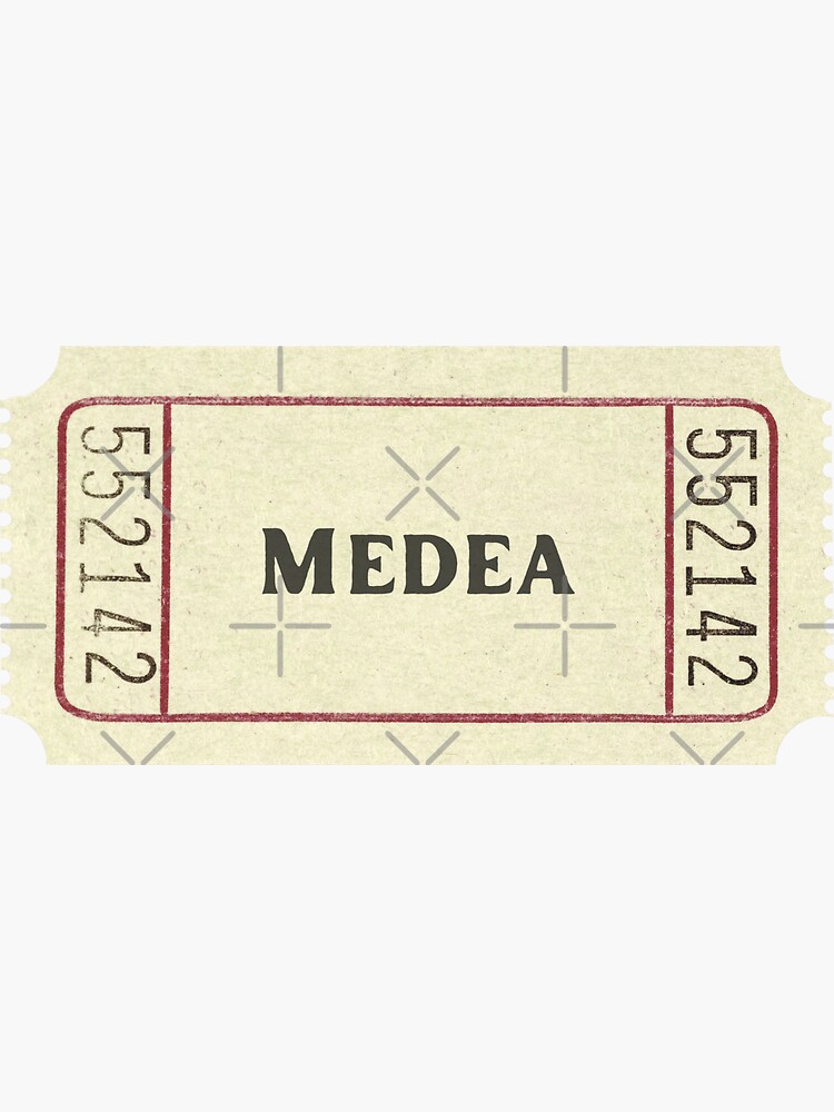 "Medea By Euripides Classic Theatre Ticket" Sticker for Sale by violet-hope | Redbubble