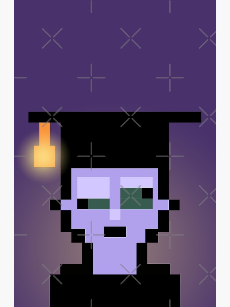 "Bored Student Zombie Halloween Edition Pixel Art School Senior Year ...