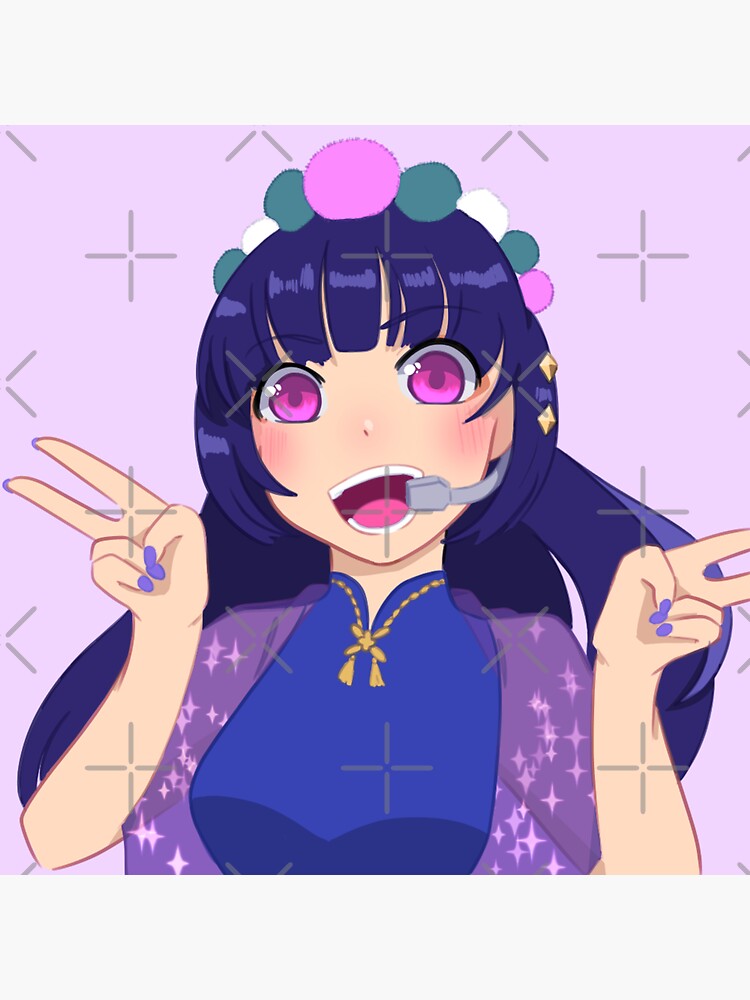 "yun jin idol" Sticker for Sale by Chikaari-Silver | Redbubble