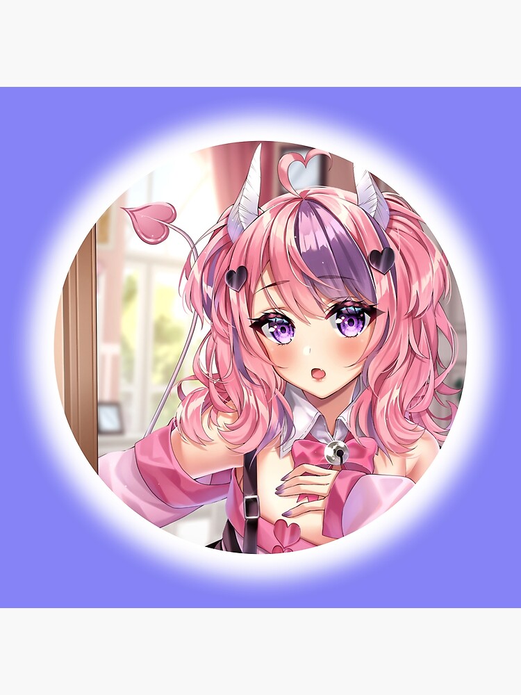 Póster «Ironmouse Cute Vtuber Girl Marco de corte circular» de ...