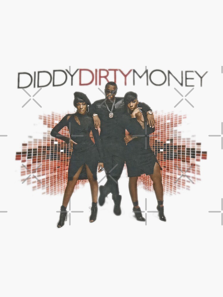 "Diddy Dirty Money Vintage T Shirt" Sticker for Sale by rvintageshop ...