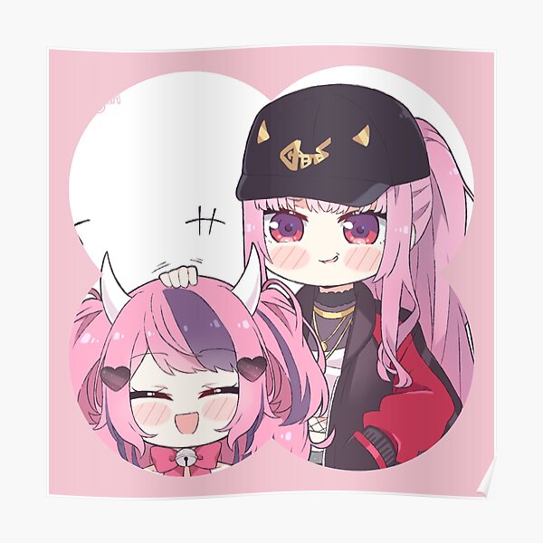 "Ironmouse Cute Vtuber Clover Cut Shape" Poster for Sale by creativille ...