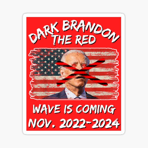 "Dark Brandon Speech" Sticker for Sale by WoodburyLake | Redbubble