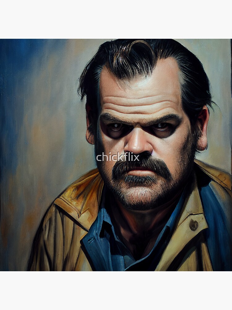 "Jim Hopper - Stranger Things" Sticker for Sale by chickflix | Redbubble