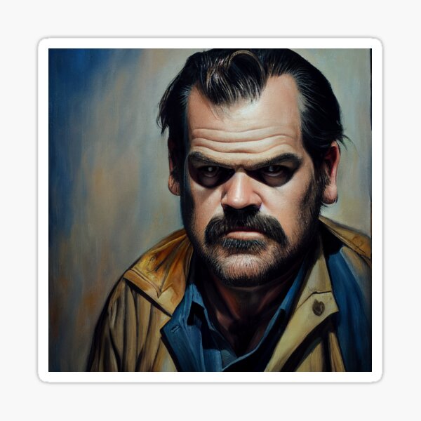 "Jim Hopper - Stranger Things" Sticker for Sale by chickflix | Redbubble