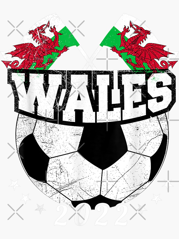 "Wales soccer ball welsh team Football 2022" Sticker for Sale by favor ...