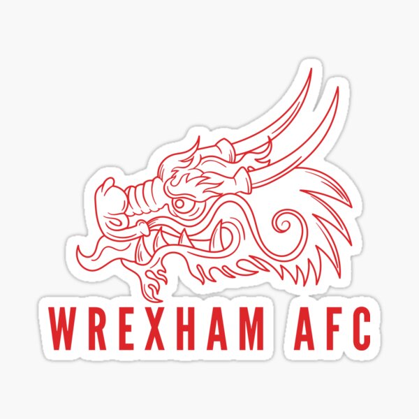 "Wrexham Afc" Sticker for Sale by GoldfishDesign | Redbubble