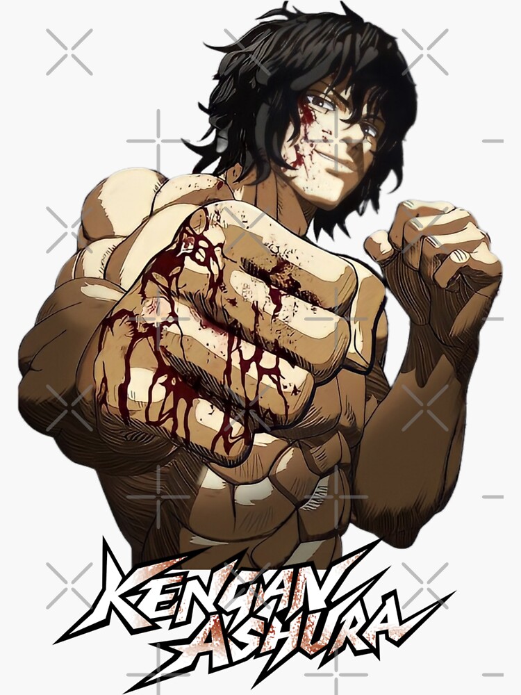 "Tokita Ouma - Kengan Ashura Anime" Sticker for Sale by Agougou-Shop ...