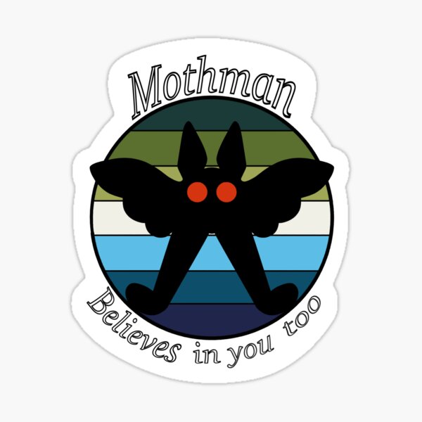 "Pride mothman" Sticker for Sale by MAXartstuff | Redbubble