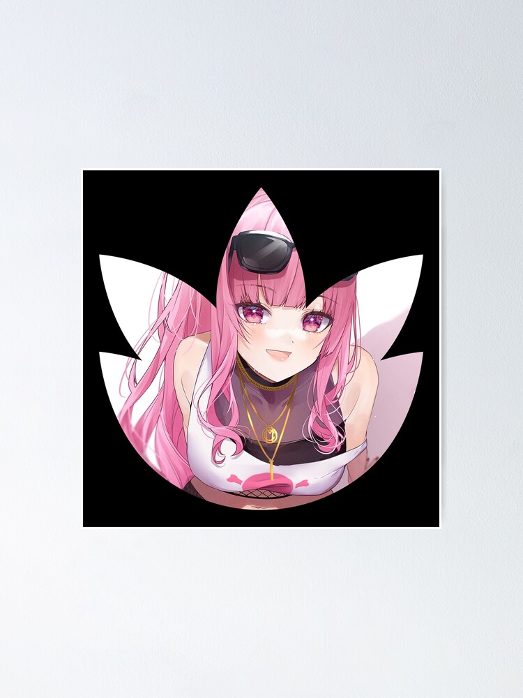 "Mori Calliope Cute Vtuber Beautiful Leaf Shape Cut" Poster for Sale by ...