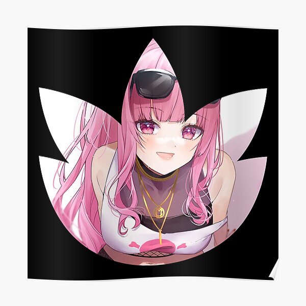 "Mori Calliope Cute Vtuber Beautiful Leaf Shape Cut" Poster for Sale by ...