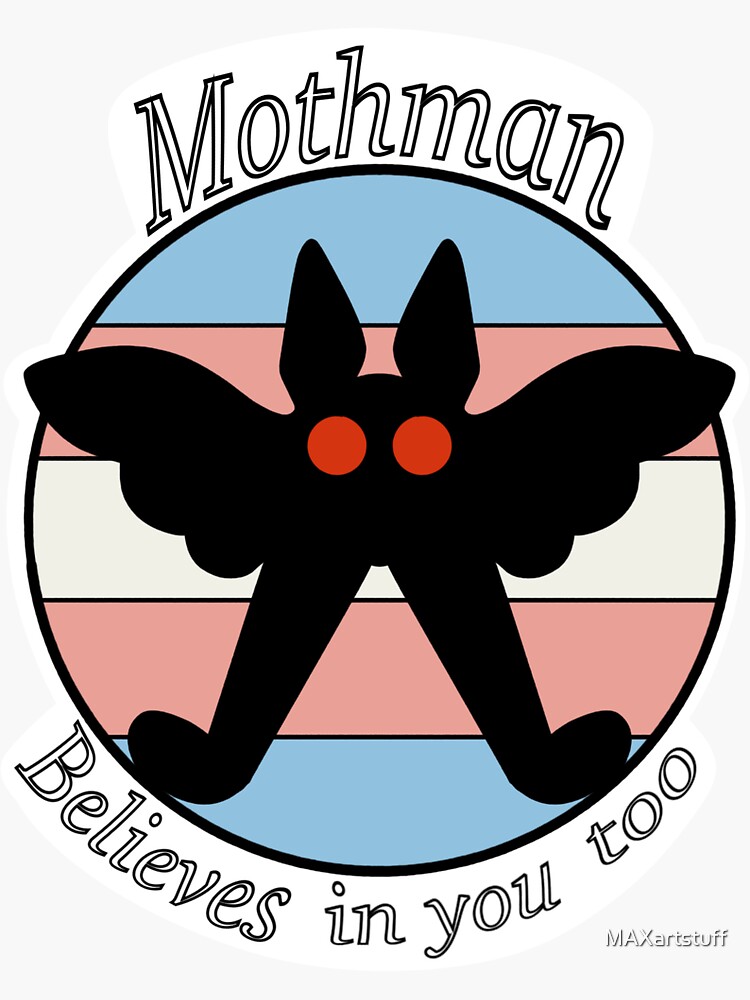 "Pride mothman" Sticker for Sale by MAXartstuff | Redbubble