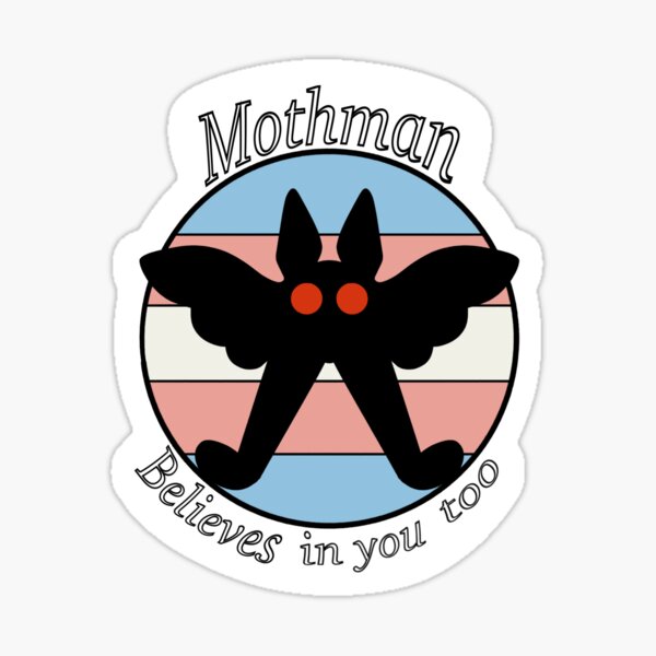 "Pride mothman" Sticker for Sale by MAXartstuff | Redbubble