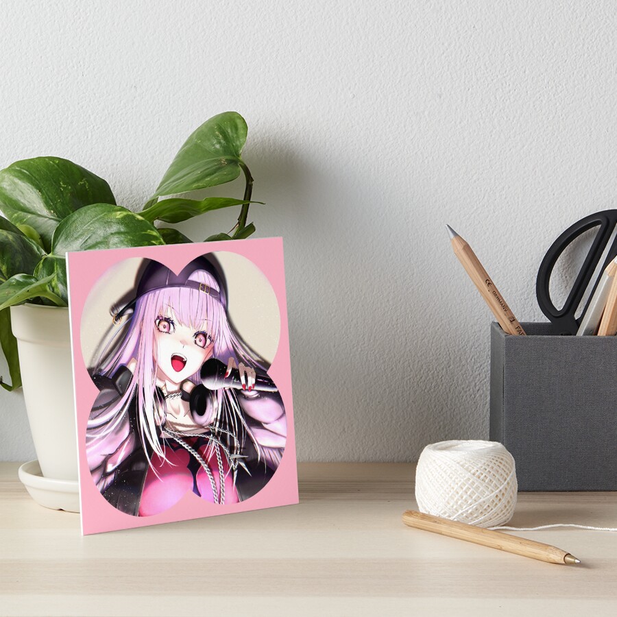 "Mori Calliope Cute Vtuber Singing Clover Beautiful Clover Shape Cut ...