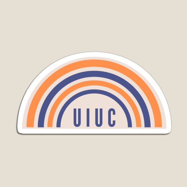 "University of Illinois sticker" Magnet for Sale by Lindsay496 | Redbubble