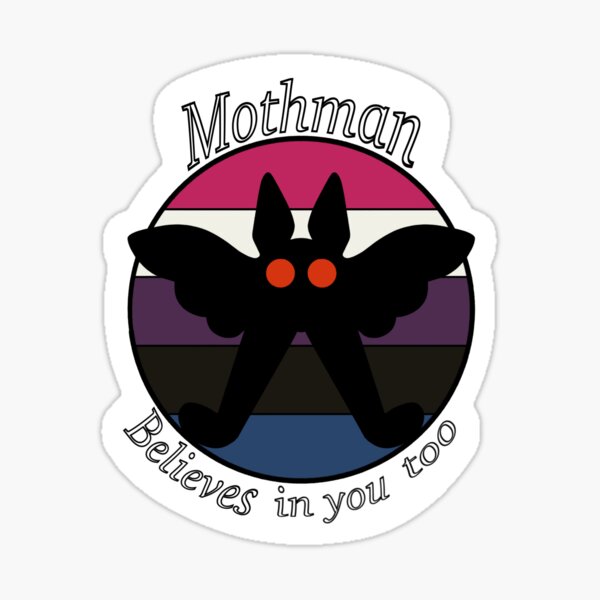 "Pride mothman" Sticker for Sale by MAXartstuff | Redbubble