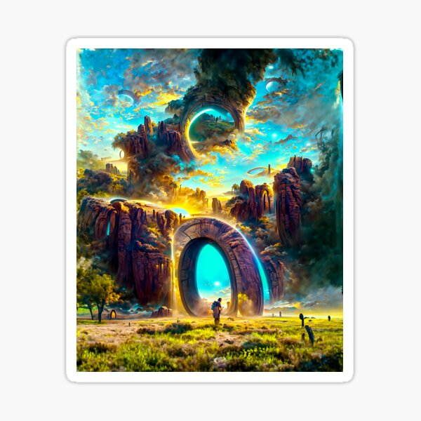 "portal" Sticker for Sale by zar4fussion | Redbubble