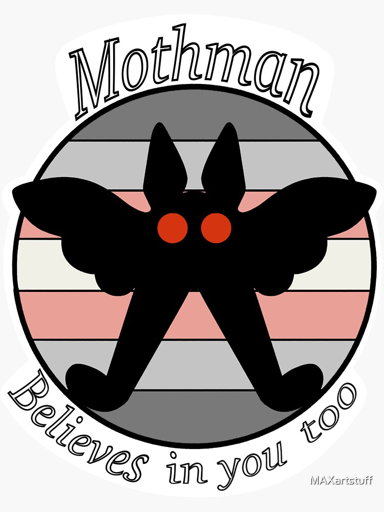 "Pride mothman" Sticker for Sale by MAXartstuff | Redbubble