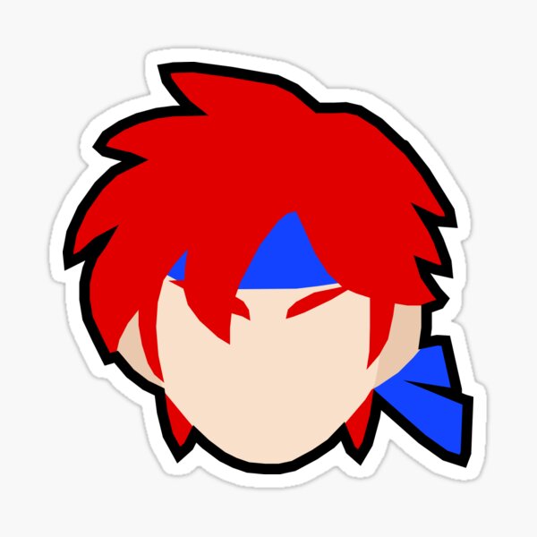 "SSBU roy stock icon " Sticker for Sale by SmasherDesigns | Redbubble