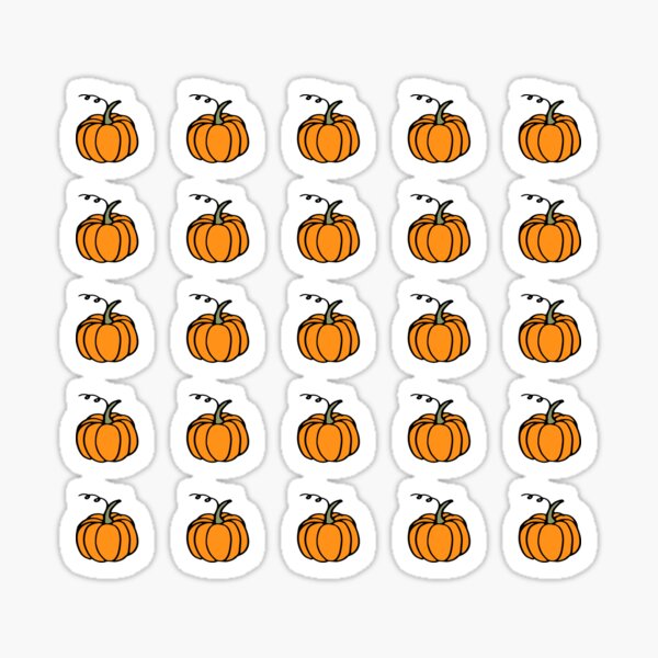 "cute pumpkin sticker pack" Sticker for Sale by KallieCo | Redbubble