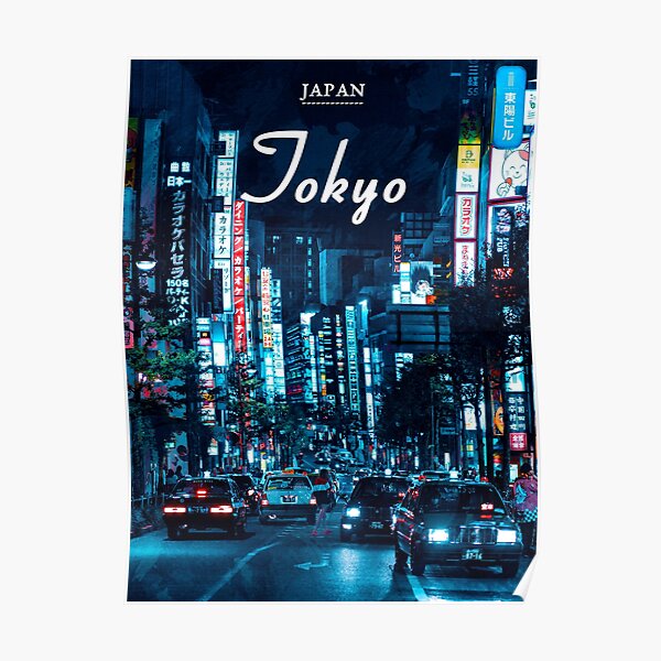 "Tokyo Japan City" Poster for Sale by PostersStickers | Redbubble