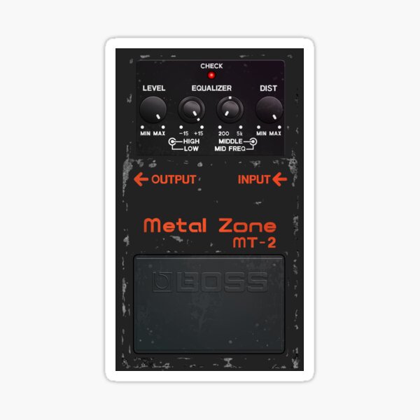 "Metal Zone Distressed" Sticker for Sale by audreyyun | Redbubble