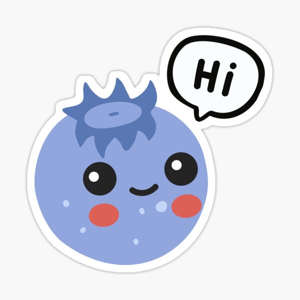 "cute blueberry" Sticker for Sale by KallieCo | Redbubble