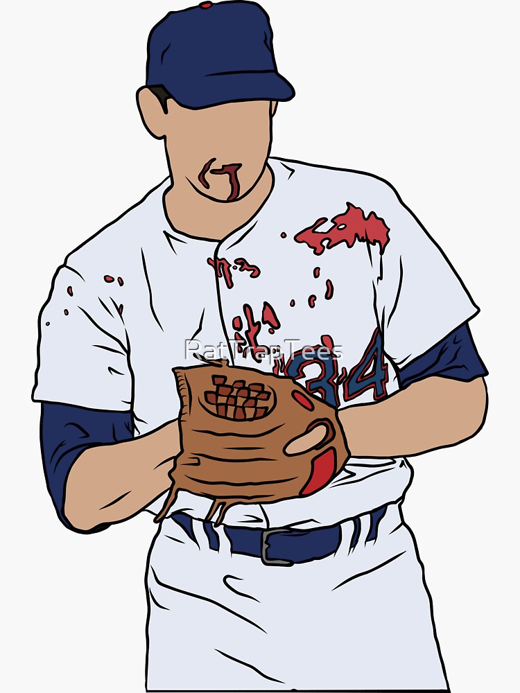 "Bloody Nolan Ryan" Sticker for Sale by RatTrapTees | Redbubble