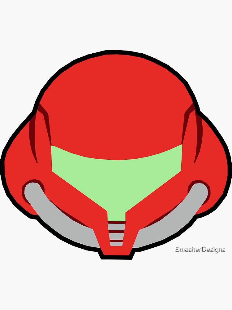 "SSBU samus stock icon" Sticker for Sale by SmasherDesigns | Redbubble