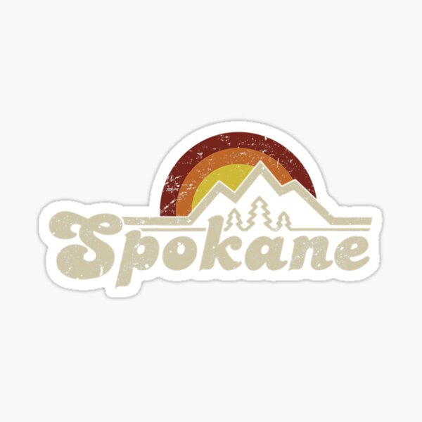 "Spokane Washington retro vintage shirt and gift" Sticker for Sale by ...