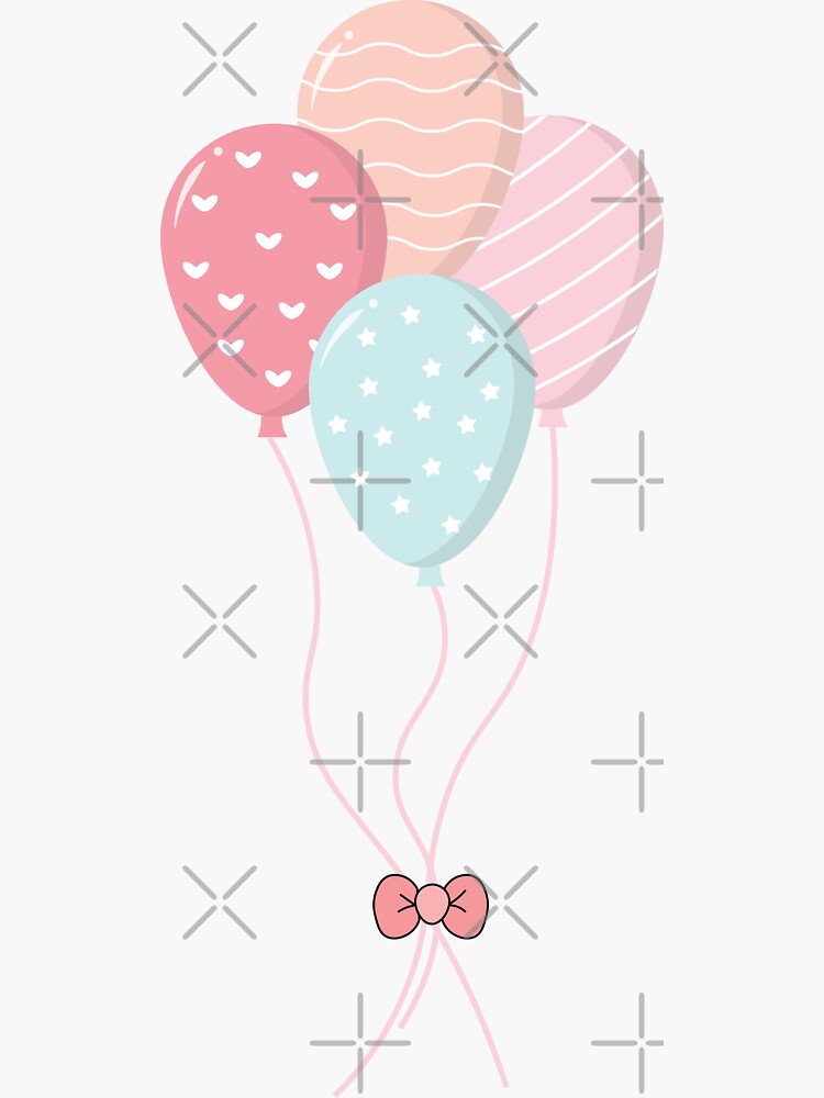 "Cute Balloon" Sticker for Sale by GiantIceCreamm | Redbubble