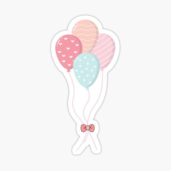 "Cute Balloon" Sticker for Sale by GiantIceCreamm | Redbubble