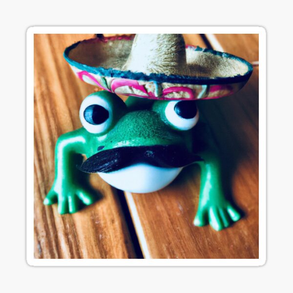 "Señor Froggy" Sticker for Sale by Alec-Michael | Redbubble