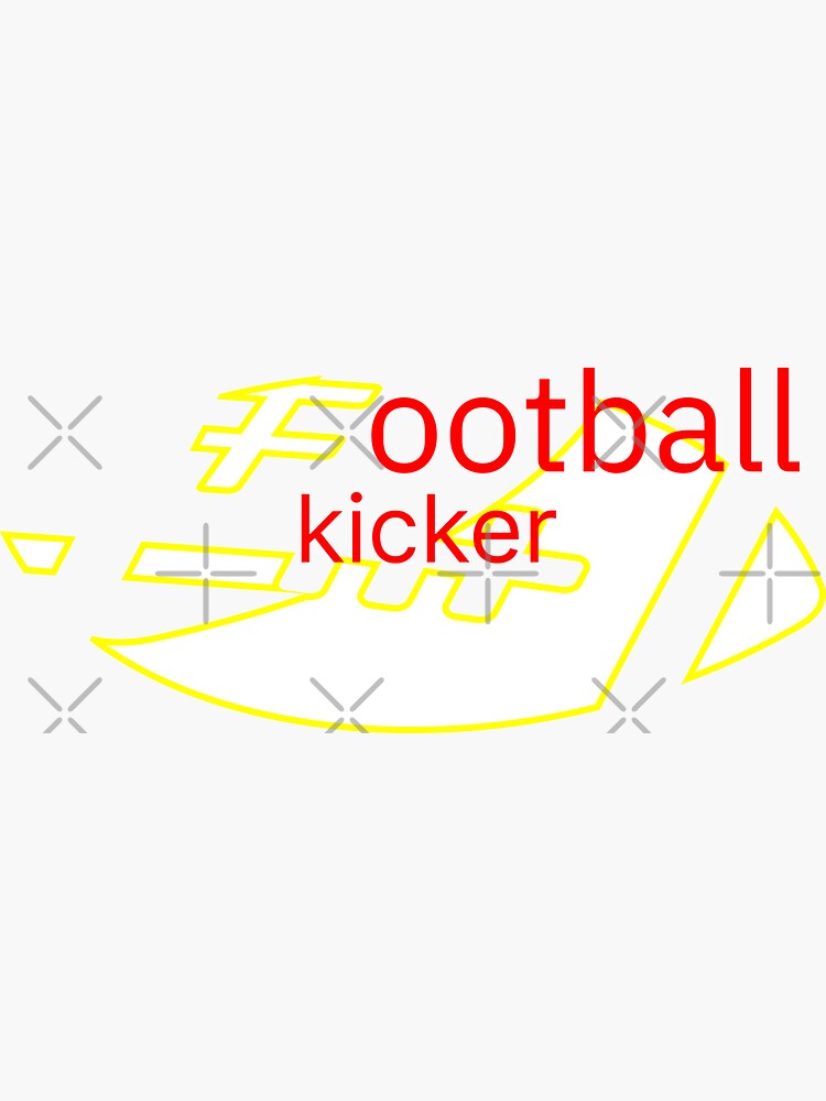 " football kicker" Sticker for Sale by Saskdesigner | Redbubble