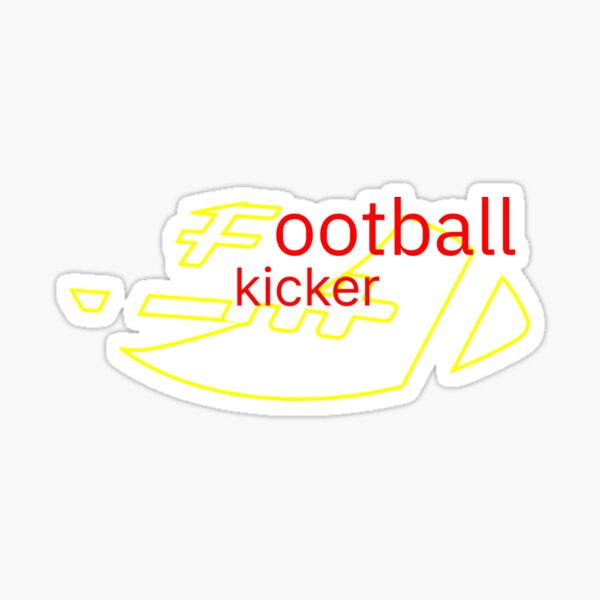 " football kicker" Sticker for Sale by Saskdesigner | Redbubble
