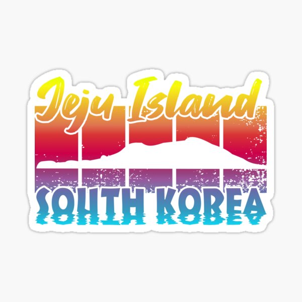 "Jeju Island South Korea" Sticker for Sale by phys | Redbubble