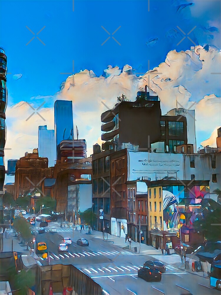 "Manhattan, New York, USA" Sticker for Sale by nastyneon | Redbubble