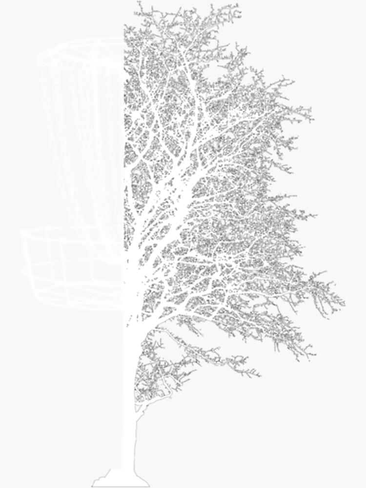 "Disc Golf Tree Retro , vintage golf disc lovers gift " Sticker for ...