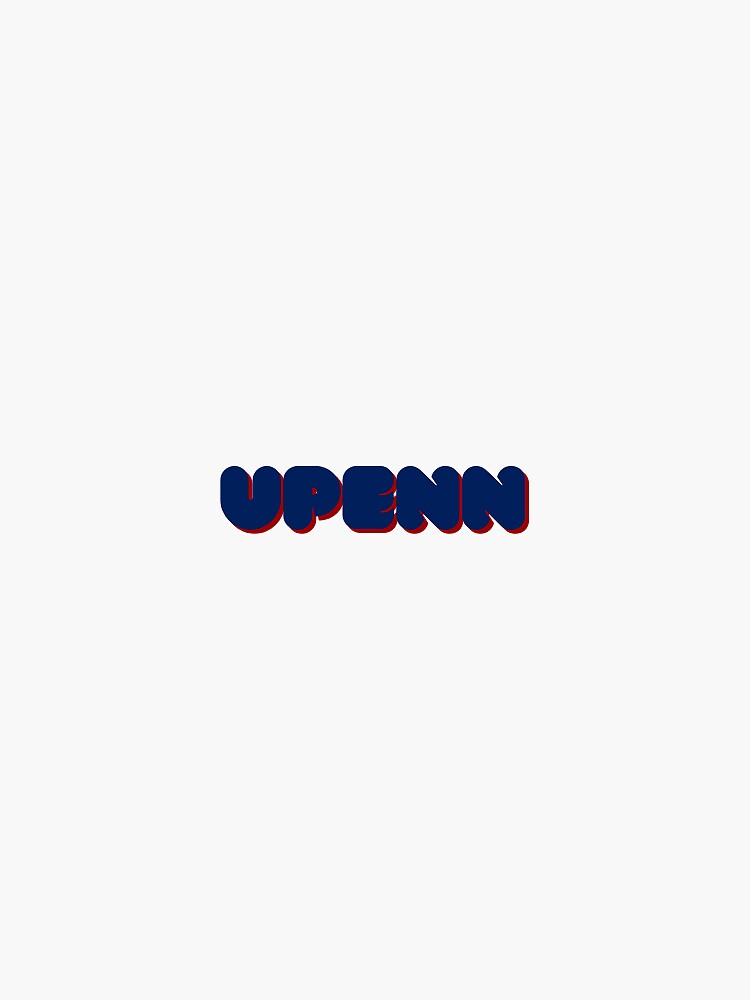 "UPenn sticker" Sticker for Sale by averymooring | Redbubble