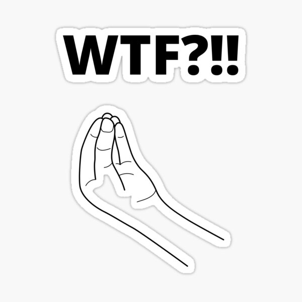 "Wtf italian" Sticker for Sale by imbarcataquotes | Redbubble