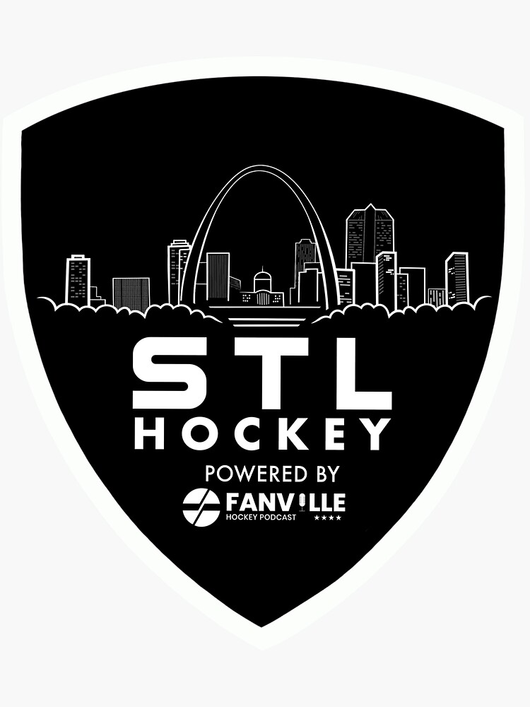 "STL Hockey Powered by Fanville" Sticker for Sale by FanvillePodcast ...