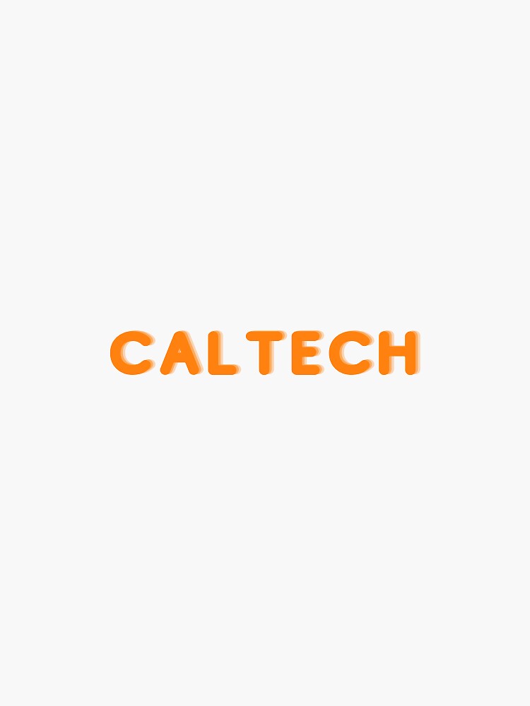 "CalTech Sticker" Sticker for Sale by averymooring | Redbubble