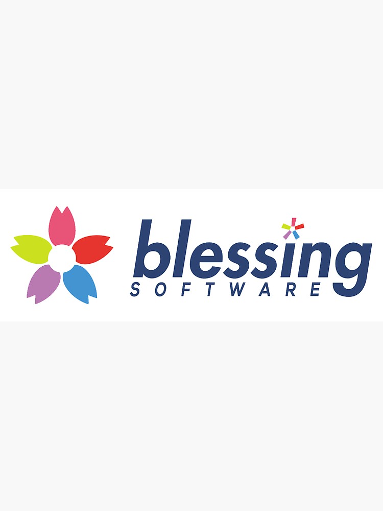 "Saekano Blessing Software Box Logo - White" Sticker for Sale by ...