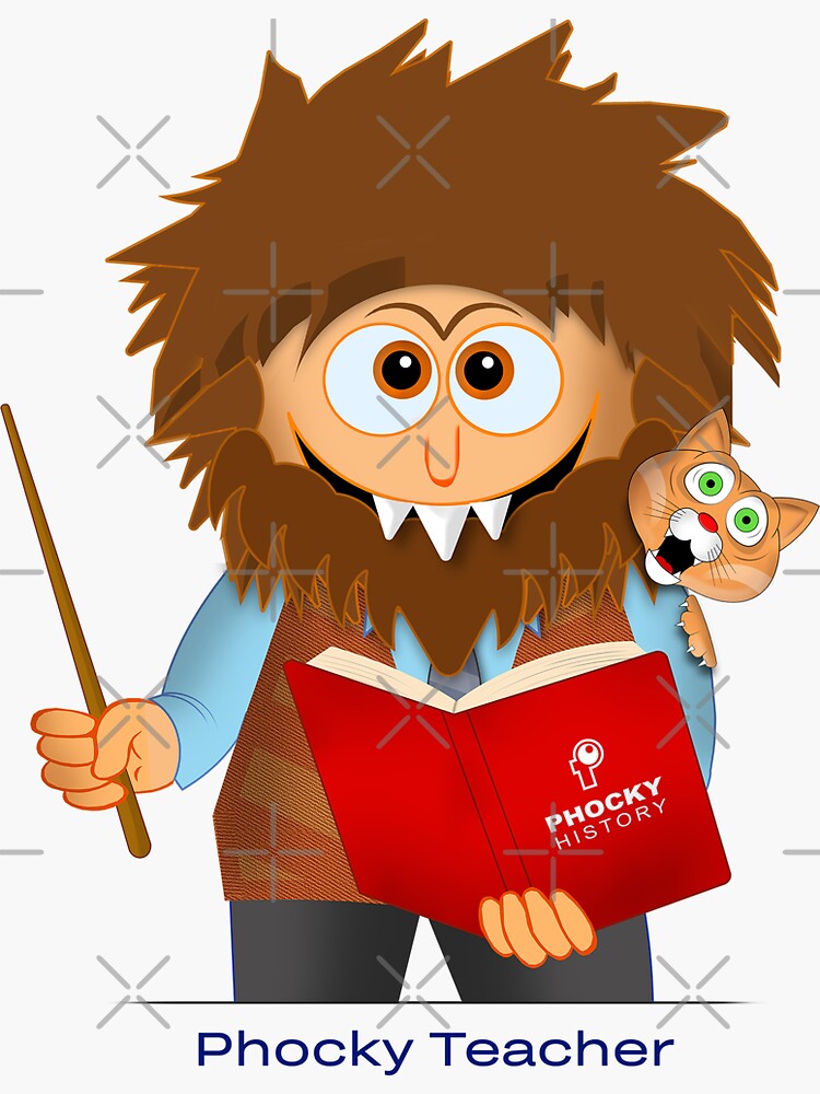 "Phocky Halloween Collection - Phocky Teacher Werewolf " Sticker for ...